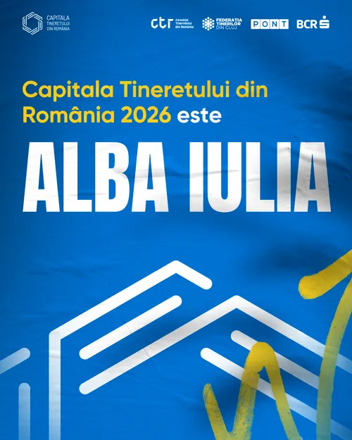 Alba Iulia va fi Capitala Tineretului din România în anul 2026